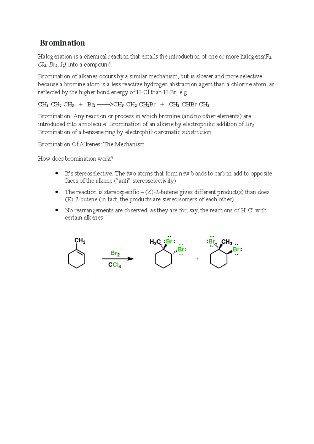 Organic Chemistry Presentation- Halogenation - ORCH211 - MUT - Studocu
