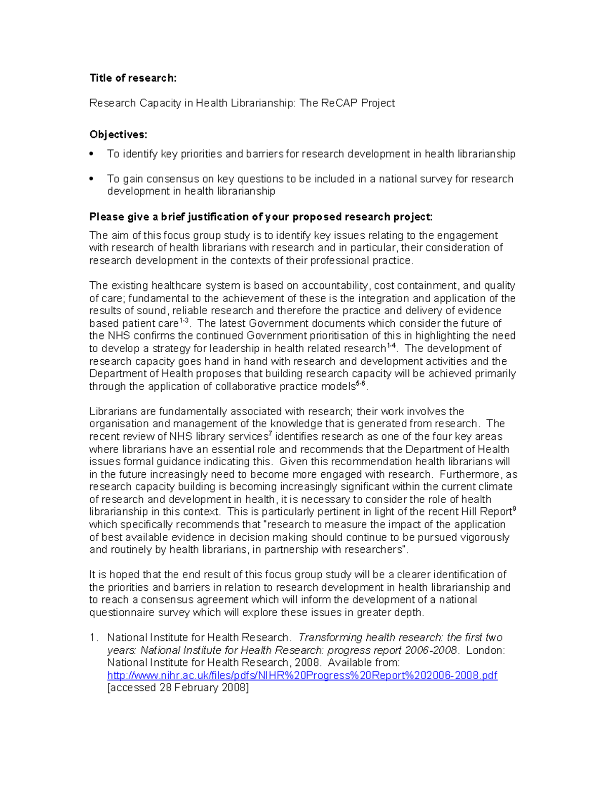 Proposal-Example-1 - Writing a proposal for research - Title of ...