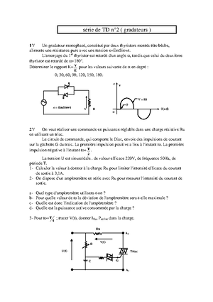 TD corrigés d'électronique de base - TRAVAUX DIRIGES D’ELECTRONIQUE ...