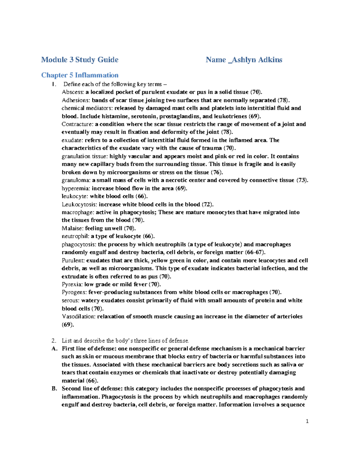 Module 3 study guide spr22 complete - Module 3 Study Guide Name _Ashlyn ...