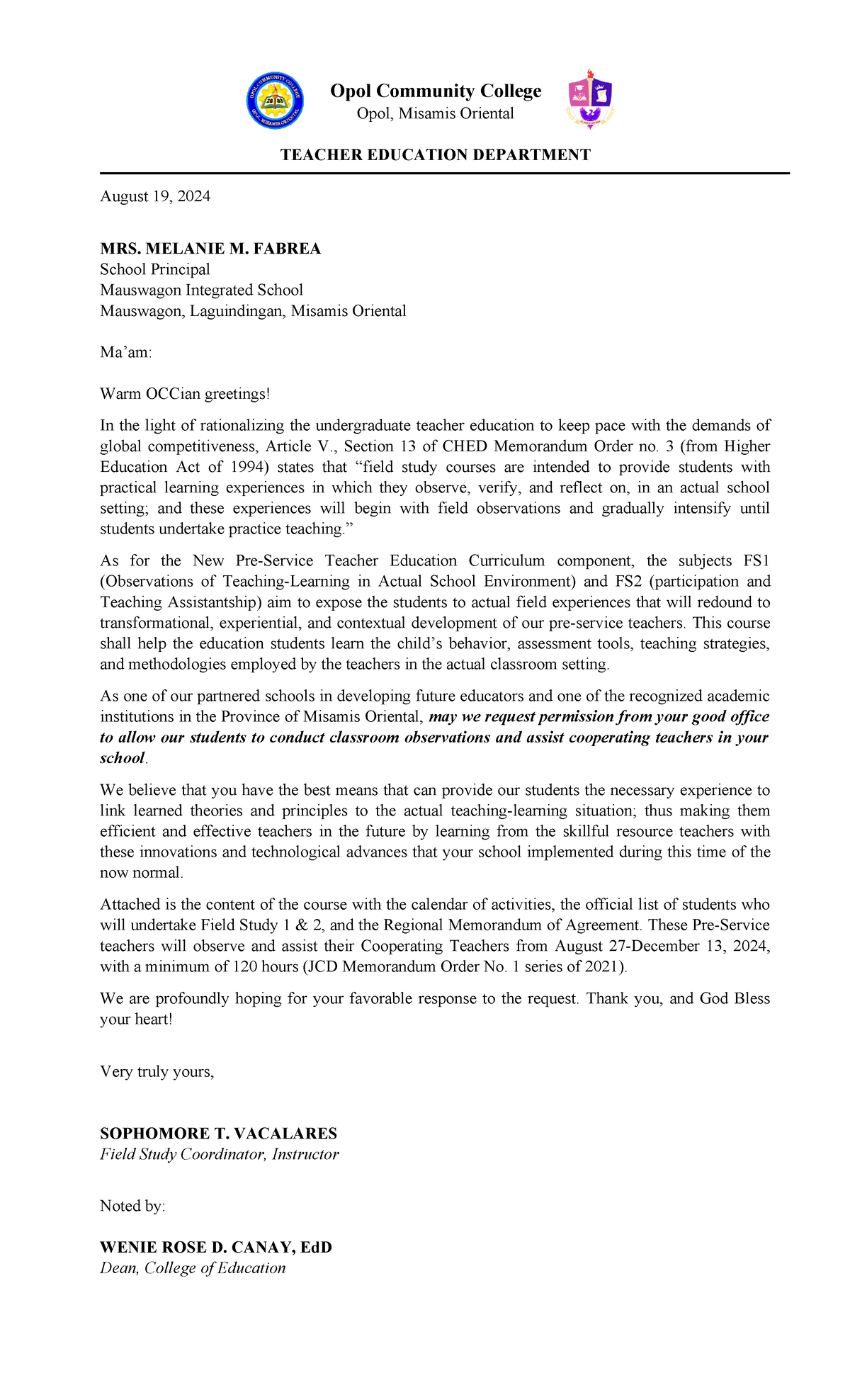 Mauswagon-Integrated-School - Opol Community College Opol, Misamis ...