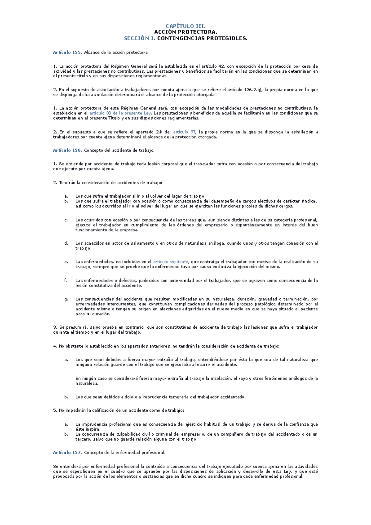 Capítulo III LGSS definición AT EP - CAPÍTULO III. ACCIÓN PROTECTORA ...