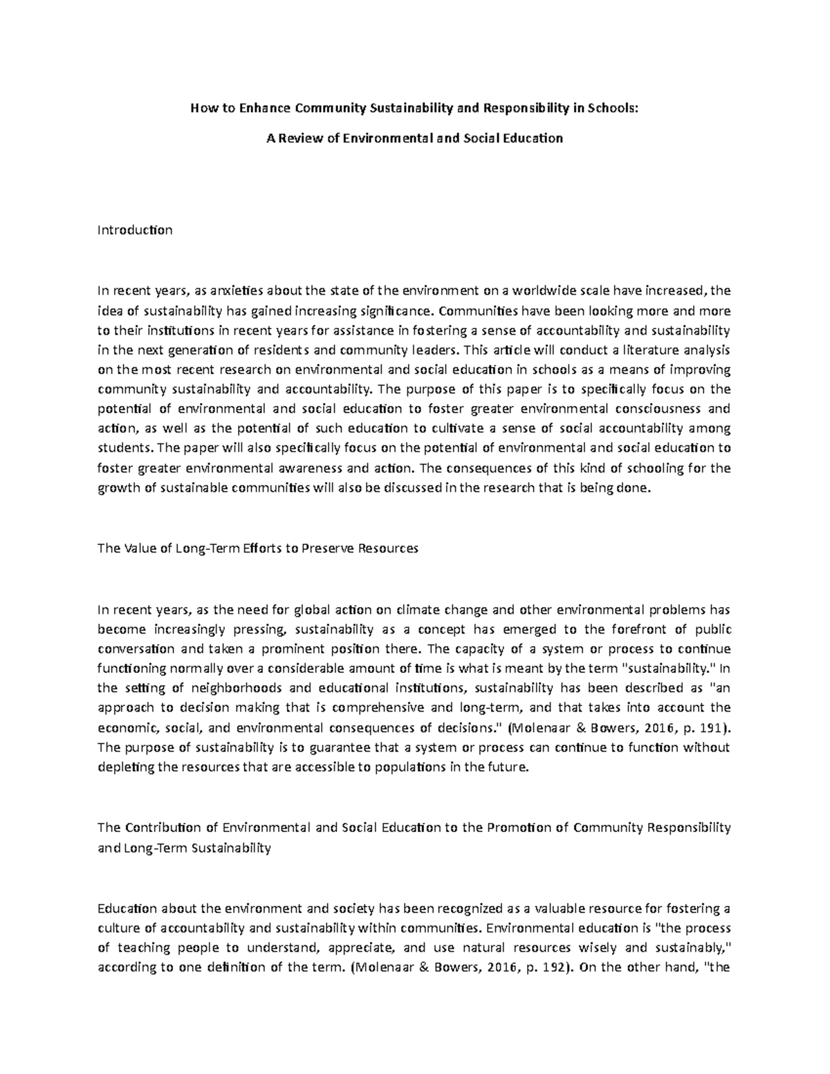 How to Enhance Community Sustainability and Responsibility in Schools ...