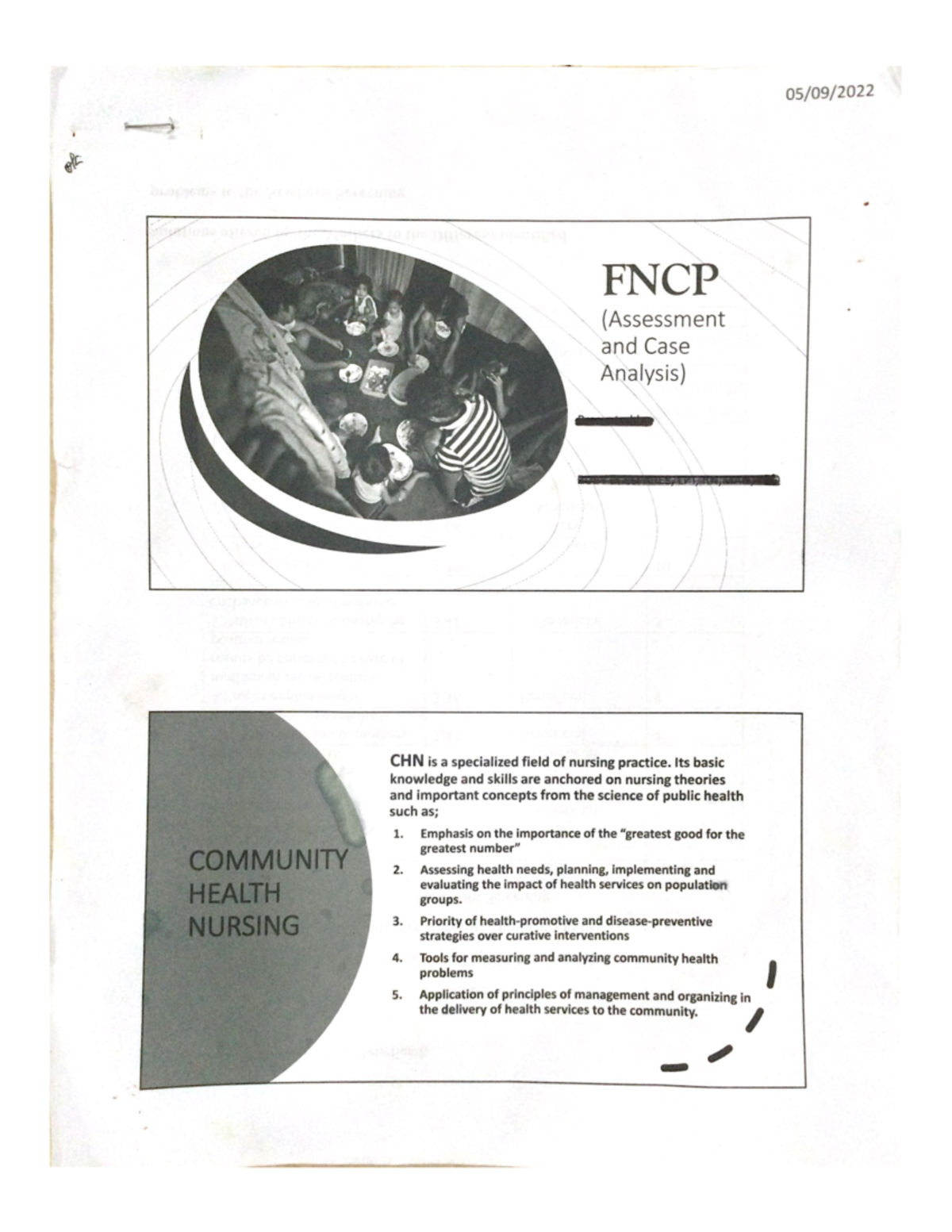 Family Nursing CARE PLAN - FNCP (Assessment and Case Analysis) CHN is a ...