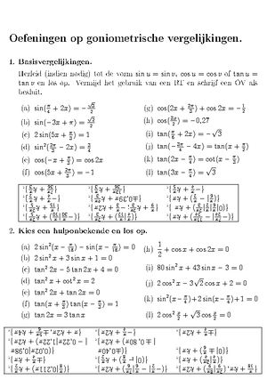 Extra oefeningen - transformaties 2 - Oplossingen - Wiskunde - Studocu