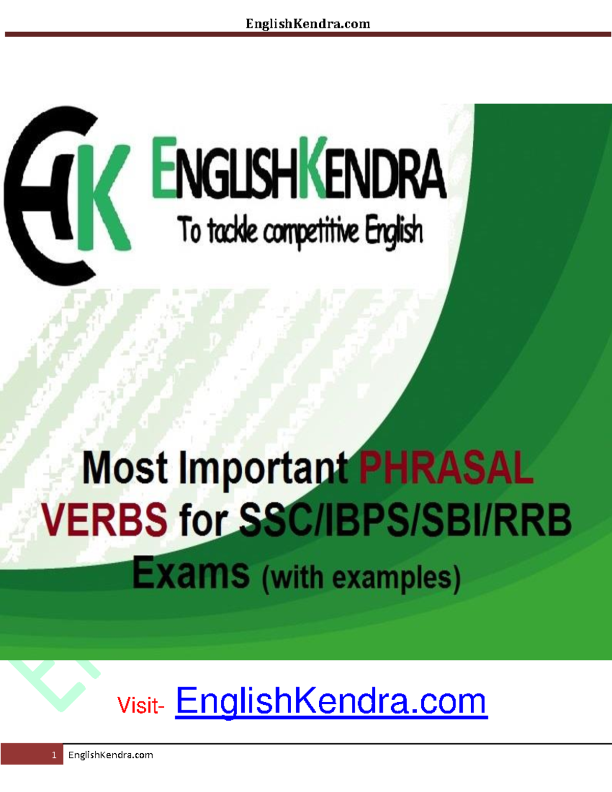 Phrasal Verbs Compilation by English Kendra - Visit- EnglishKendra ...