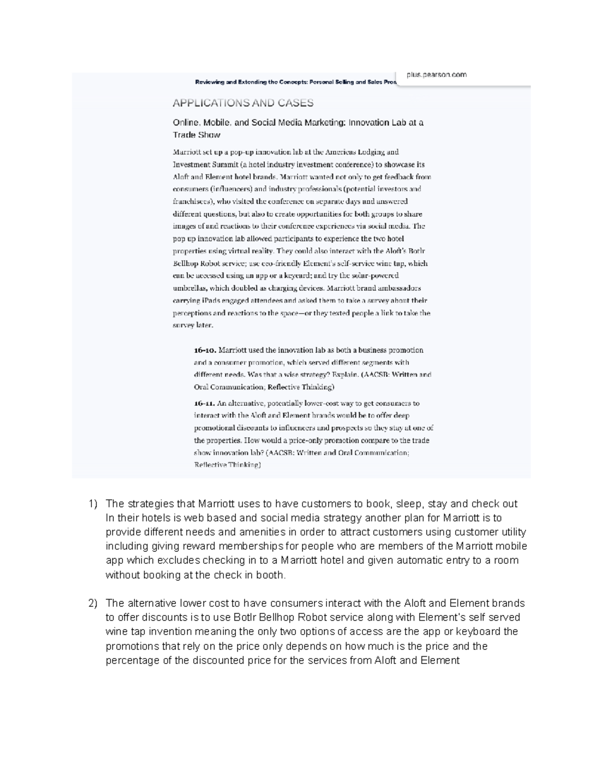 Mark301 Chapter 16 Homework by David Chable due 4 6 23 - The strategies ...