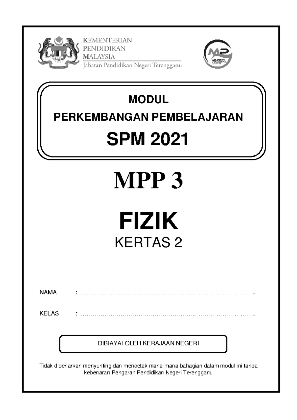 Fizik skema mt - Learning materials - MODUL PERKEMBANGAN PEMBELAJARAN ...