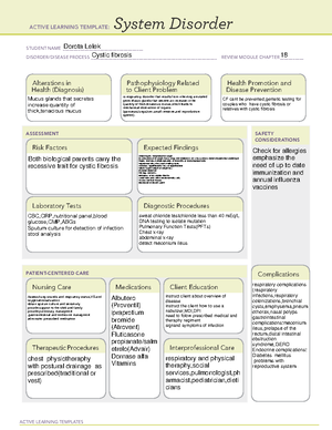 Bacterial Meningitis - System Disorder - ACTIVE LEARNING TEMPLATES ...