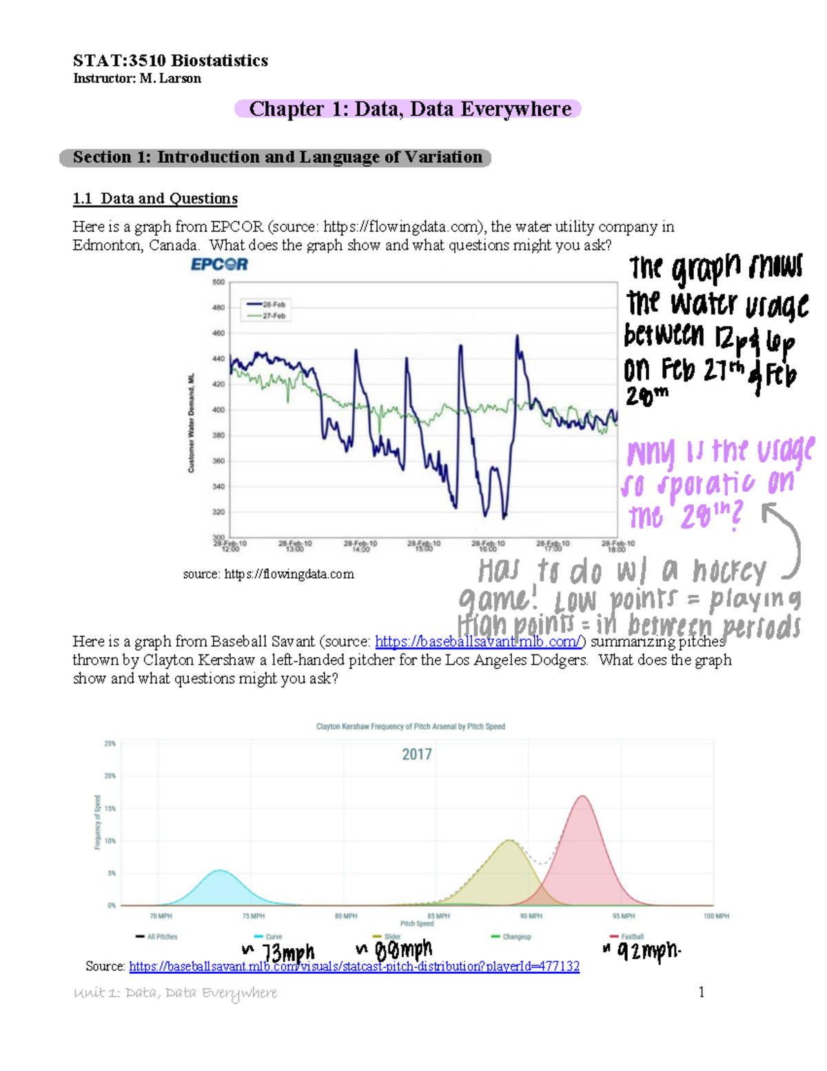 2020-biostatistics-lecture notes chapter 1 - STAT:3510 Biostatistics ...