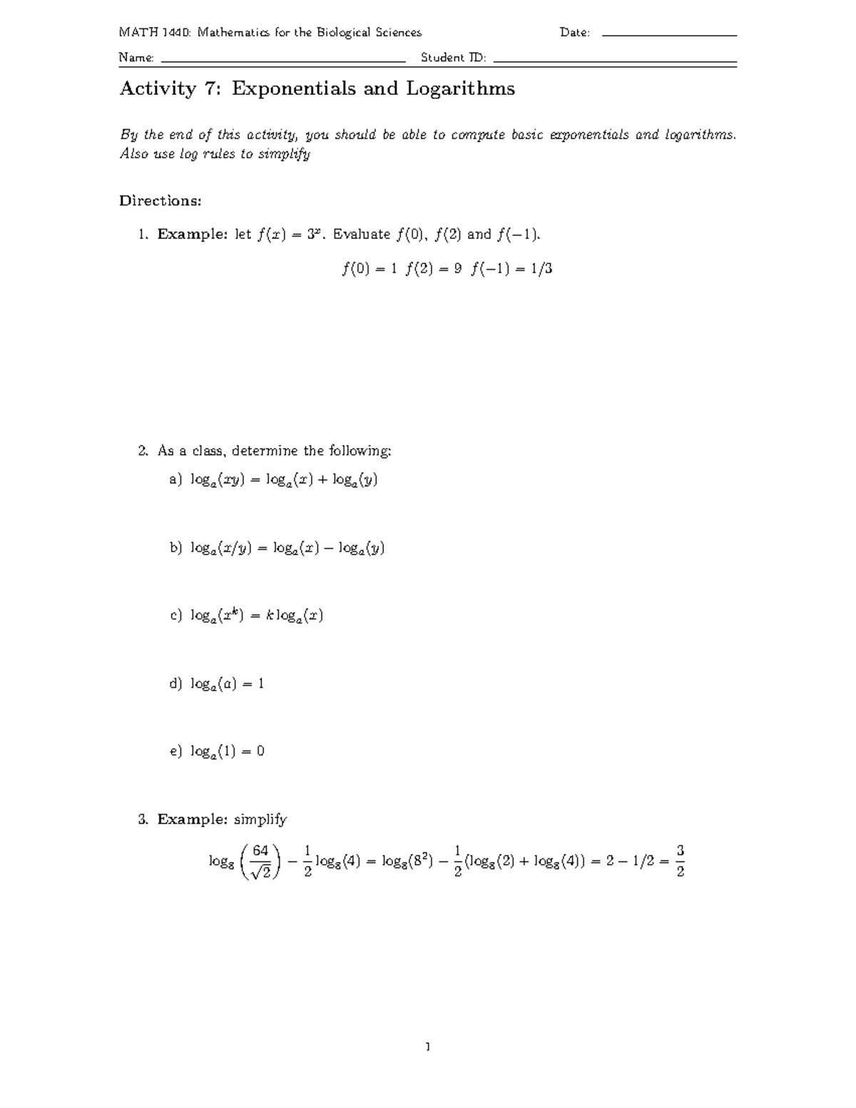 Act7 Solns+%281%29 - 7th act in class, good review for quiz! - MATH ...
