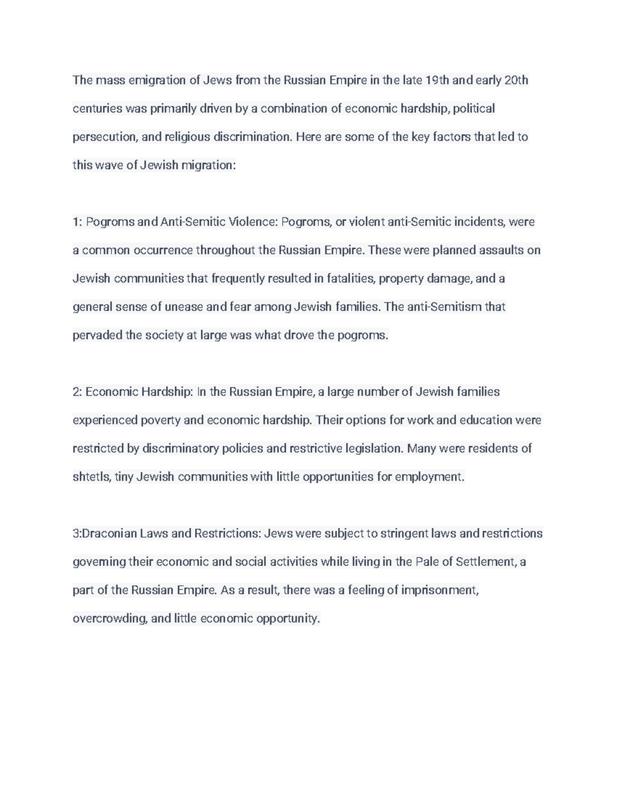 Untitled document - cSAdfv c - The mass emigration of Jews from the ...