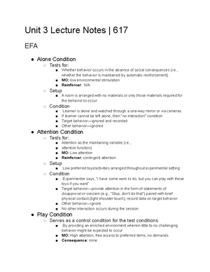 Unit 5 Lecture Notes - Unit 5 Lecture Notes Descriptive Assessment FBA ...