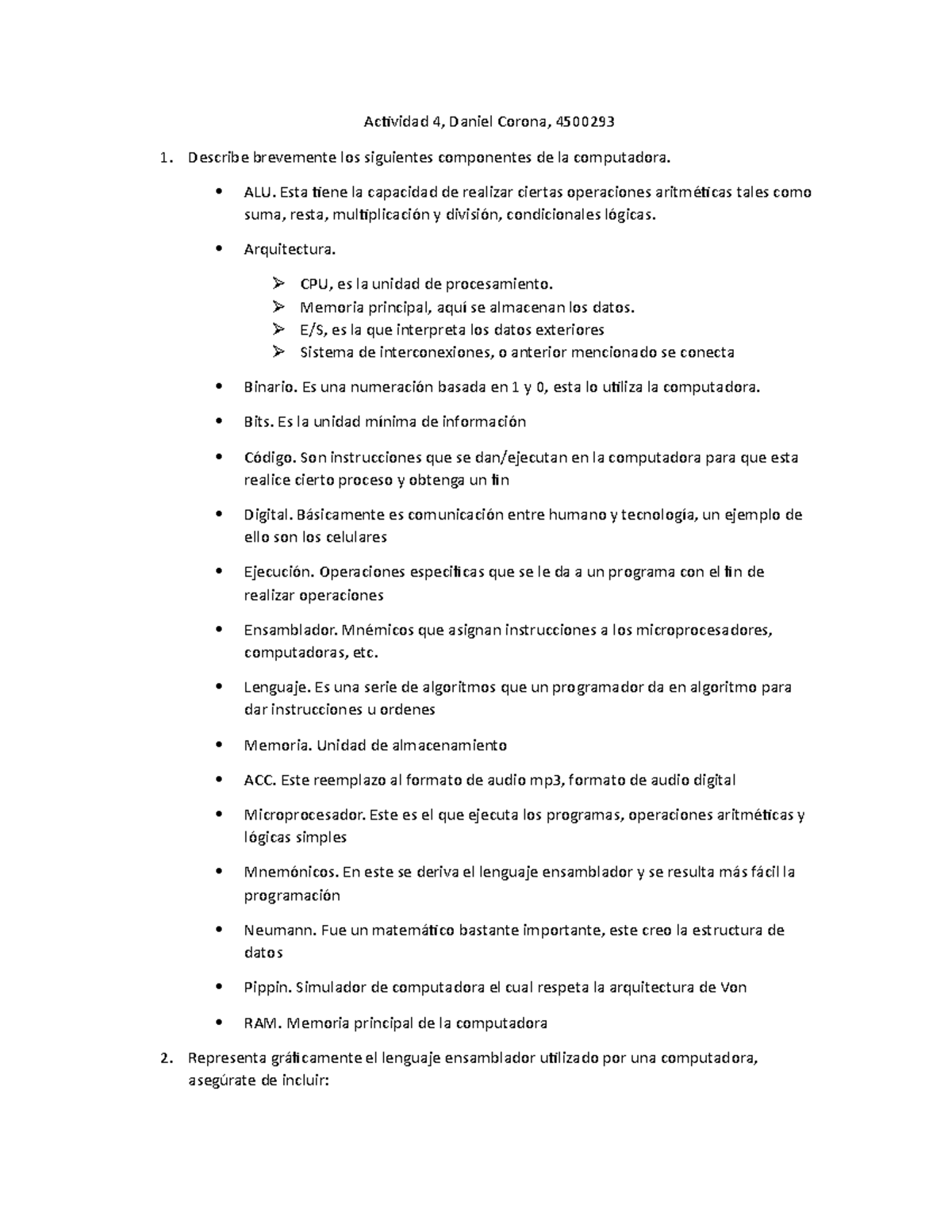 actividad 4, organizacion - Actividad 4, Daniel Corona, 4500293 ...