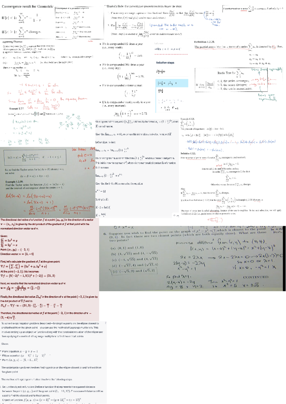 Cheat Sheet FOR mat208 uoa medsem - General Mathematics 2 - Studocu
