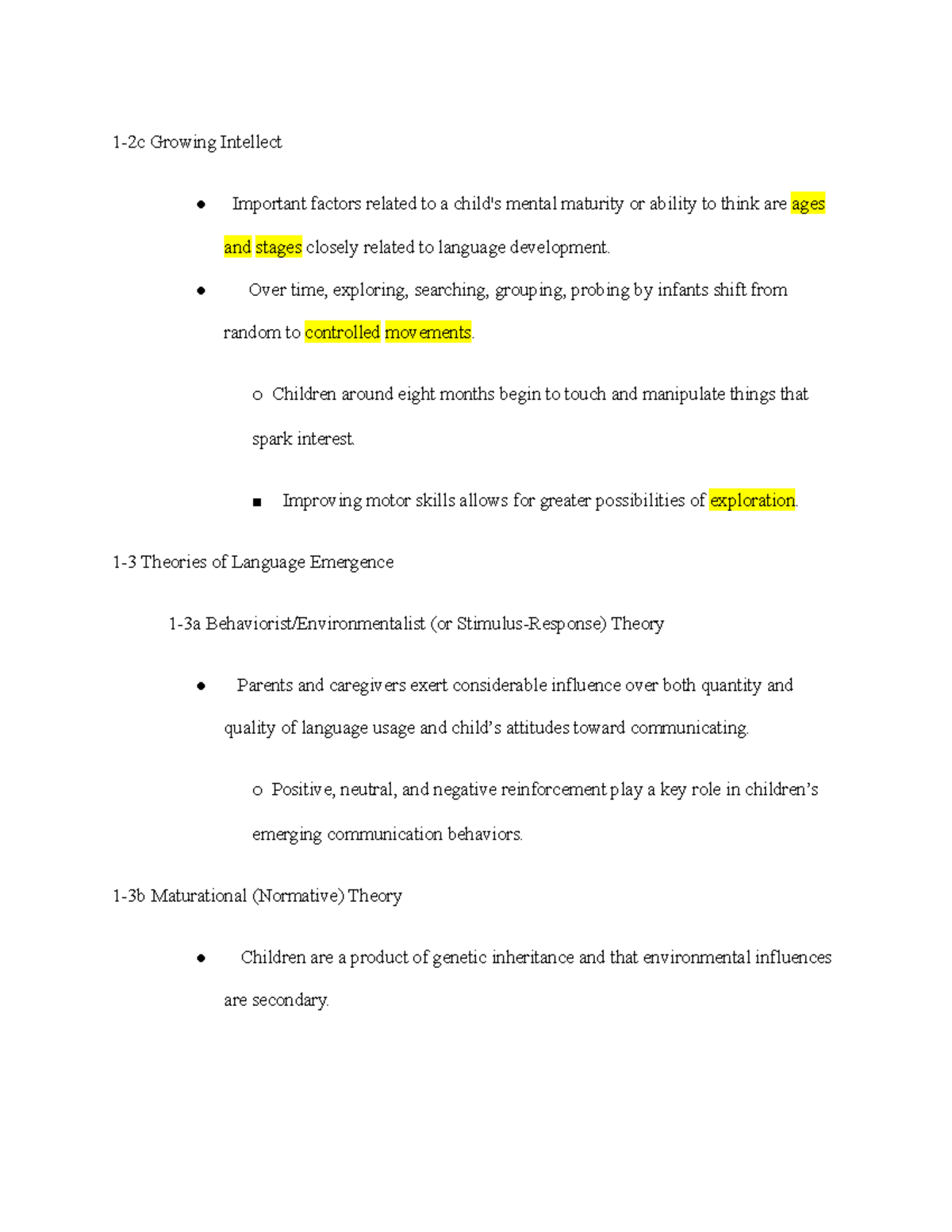 5 - How different Theorist perceive language development in young ...
