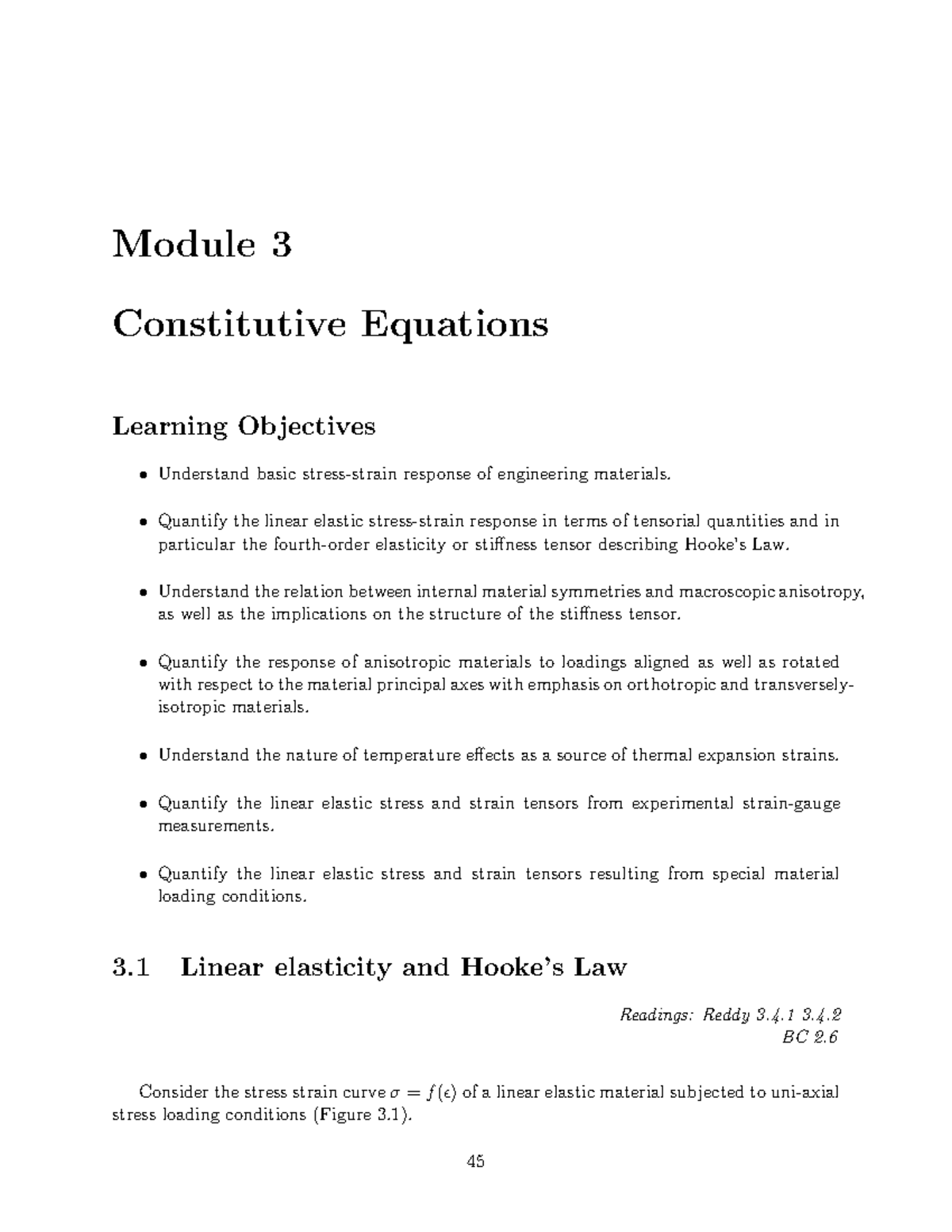 Constitutive equations MIT - Module 3 Constitutive Equations Learning ...