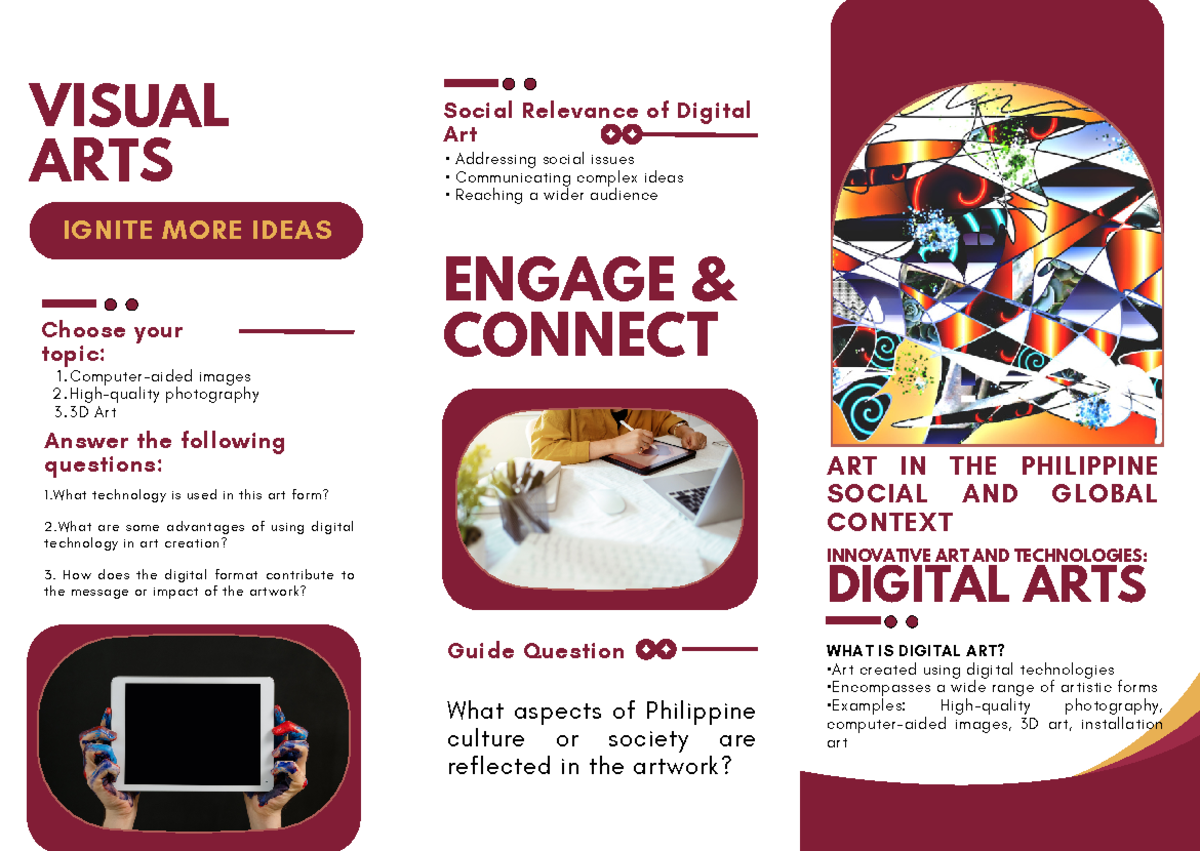 Digital Art Forms Handout - IGNITE MORE IDEAS Guide Question Social ...