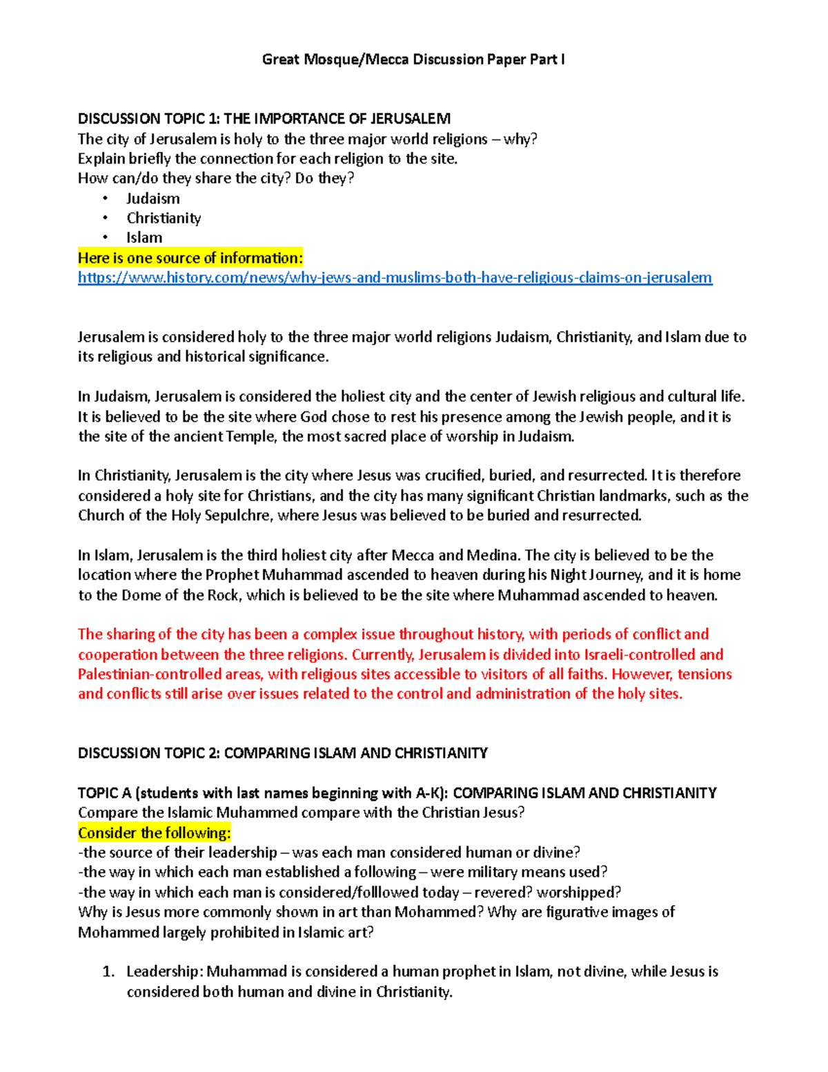 Great Mosque Discussion Paper Part I Revised Again 2022 - Great Mosque ...