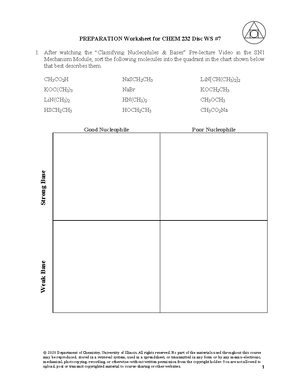 Exam 2 F2019 10AM Form B KEY - CHEM 232 Fall 2019: Exam 2 October 16th ...