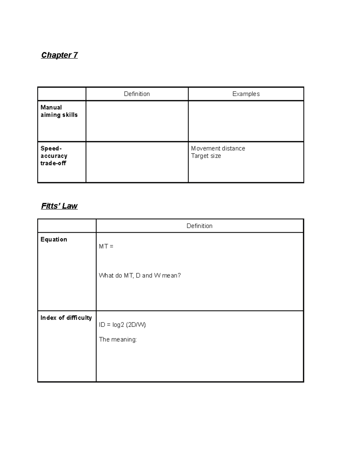 Worksheet Chapter 7 - Chapter 7 Definition Examples Manual aiming ...