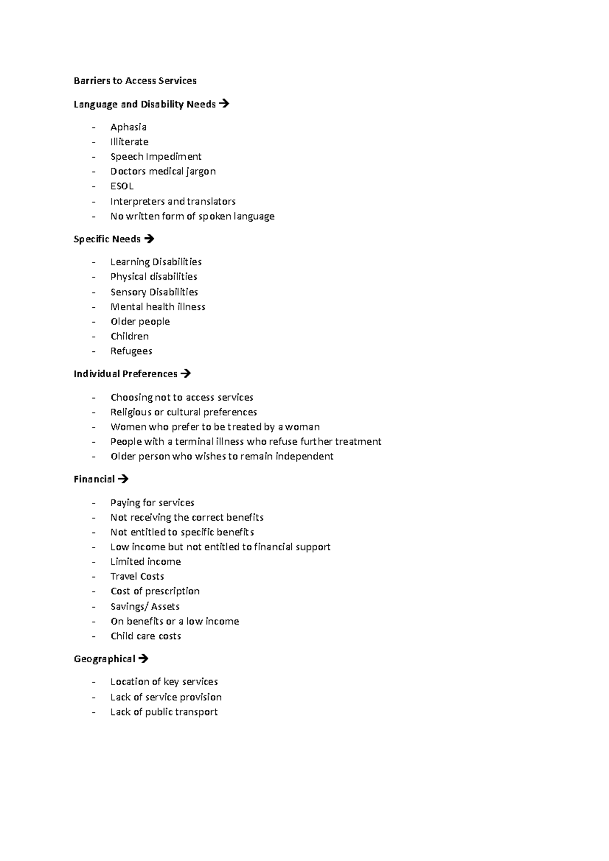 Barriers to Access Services - Barriers to Access Services Language and ...