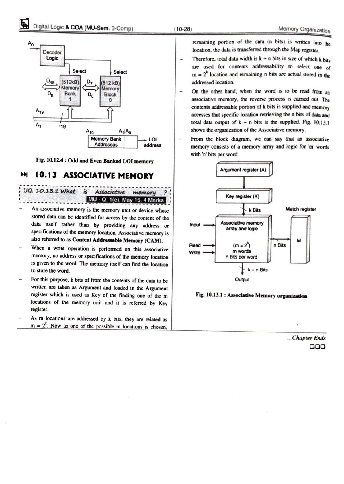 Memory organization 2 - Practical - Digital Logic &COA (MU-Sem. 3-Comp ...