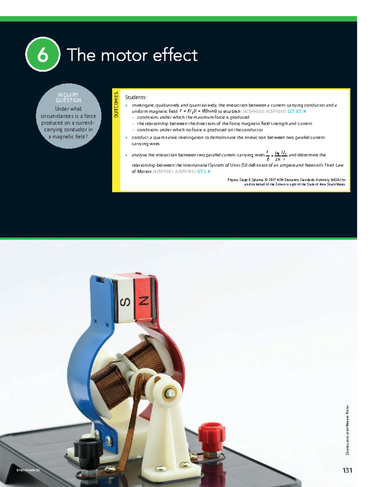 Physicsinfocus 11 06 - Inform - 9780170409131 6 The motor effect ...