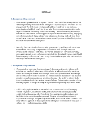 D081 Task 1 - D081 Task 1 - Course/Assessment Code: D Student Name ...