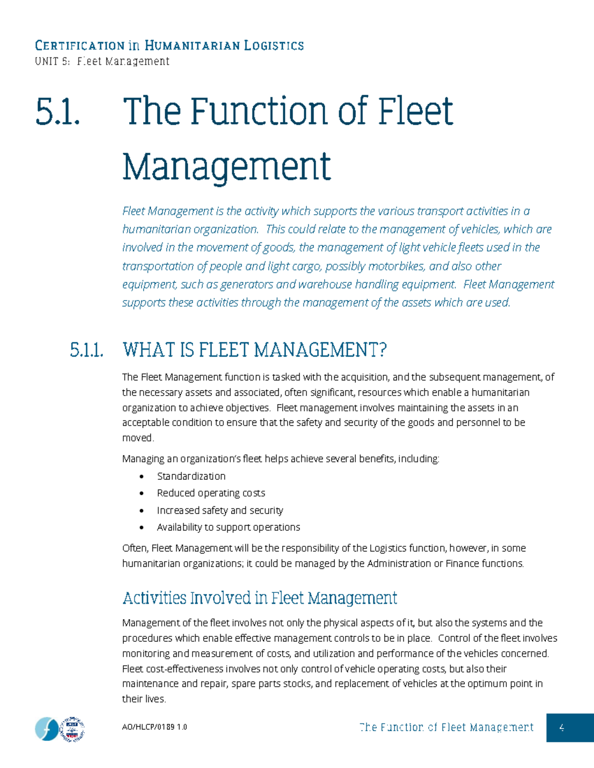Fleet Management - This could relate to the management of vehicles ...
