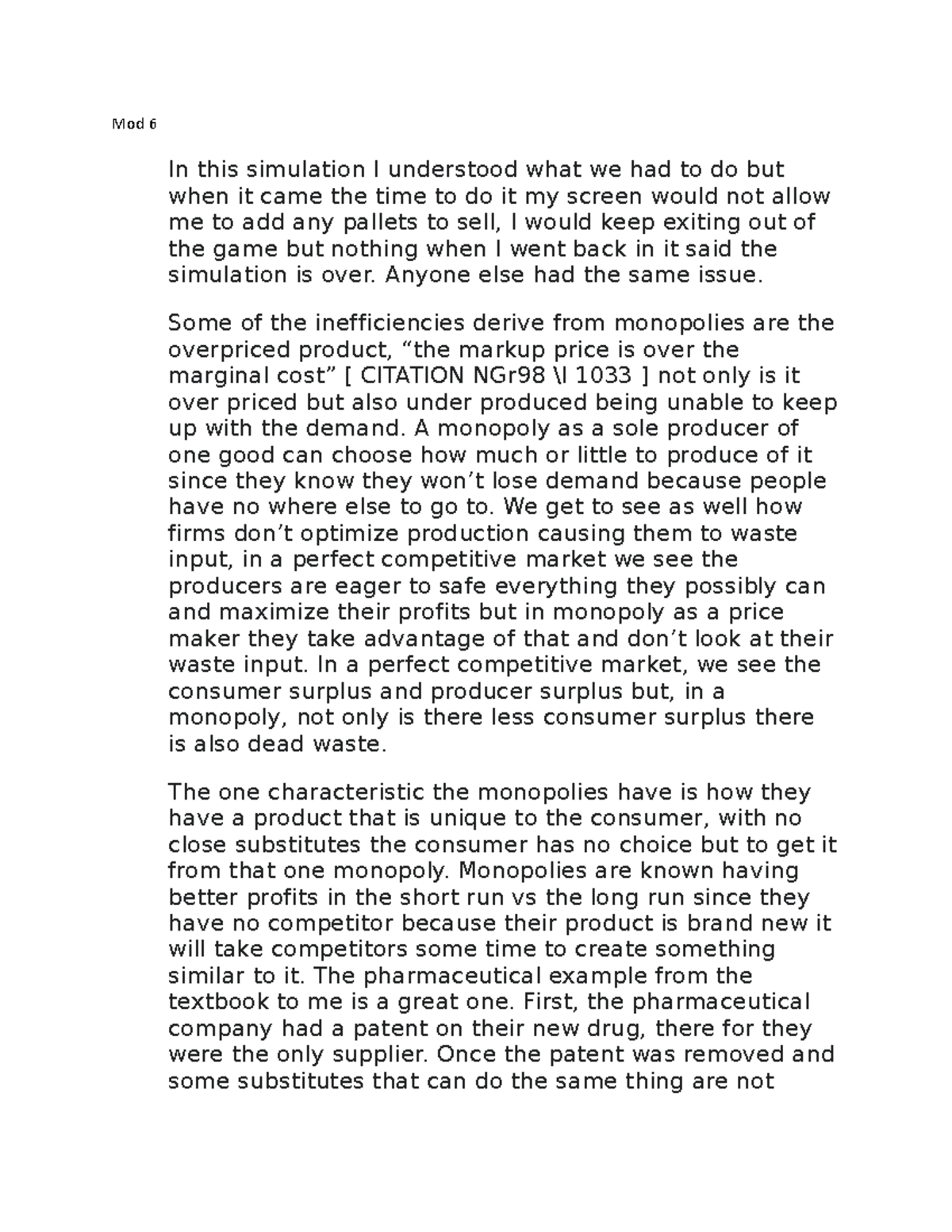 Mod 6 - module work - Mod 6 In this simulation I understood what we had ...