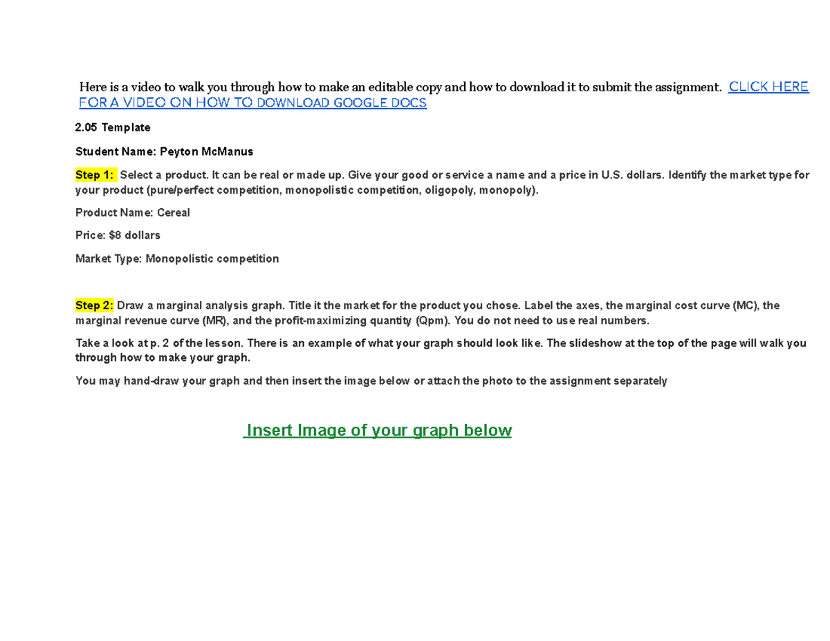 Copy of 2.05 reg. template- Peyton Mc Manus - Here is a video to walk ...