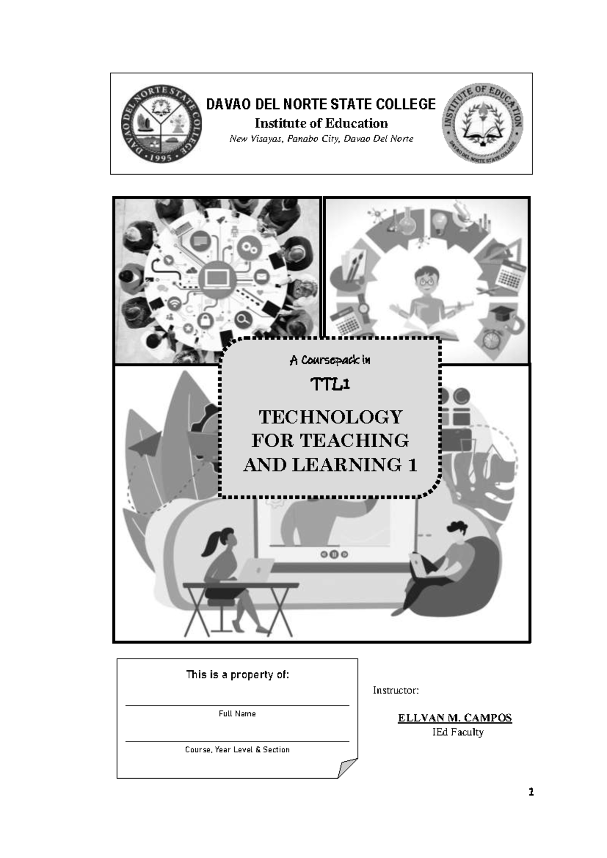 Course Pack TTL 1 - nigrs - Instructor: ELLVAN M. CAMPOS IEd Faculty ...