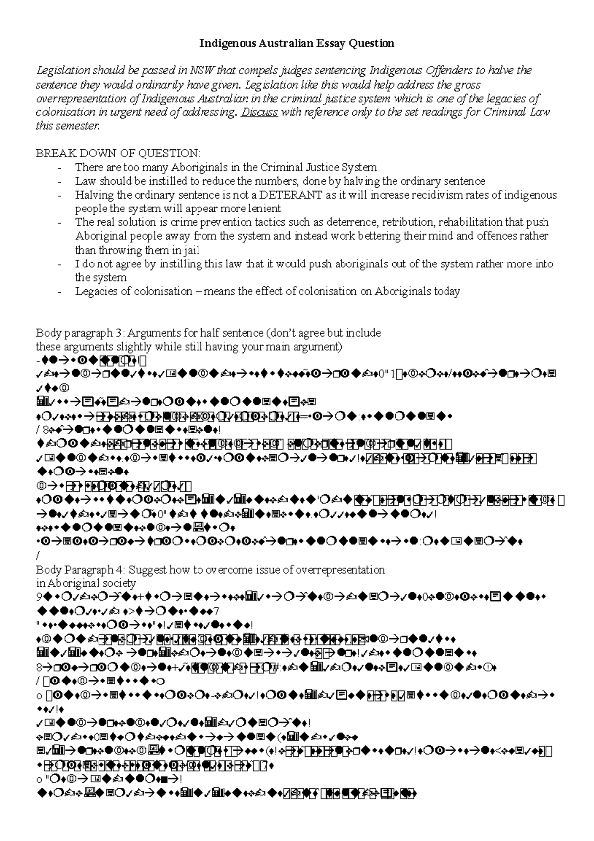 Indigenous Australian Essay Question Preparation - Indigenous ...