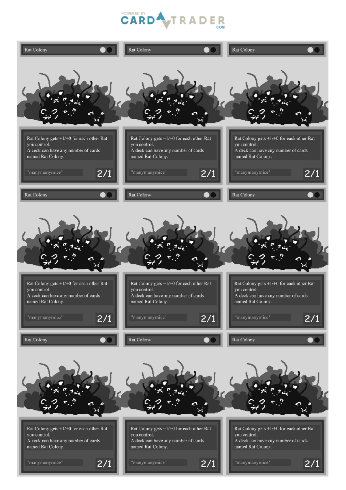 Ratssprint - zxcsadasd - POWERED CARD VTRADER .COM Rat Colony Rat ...