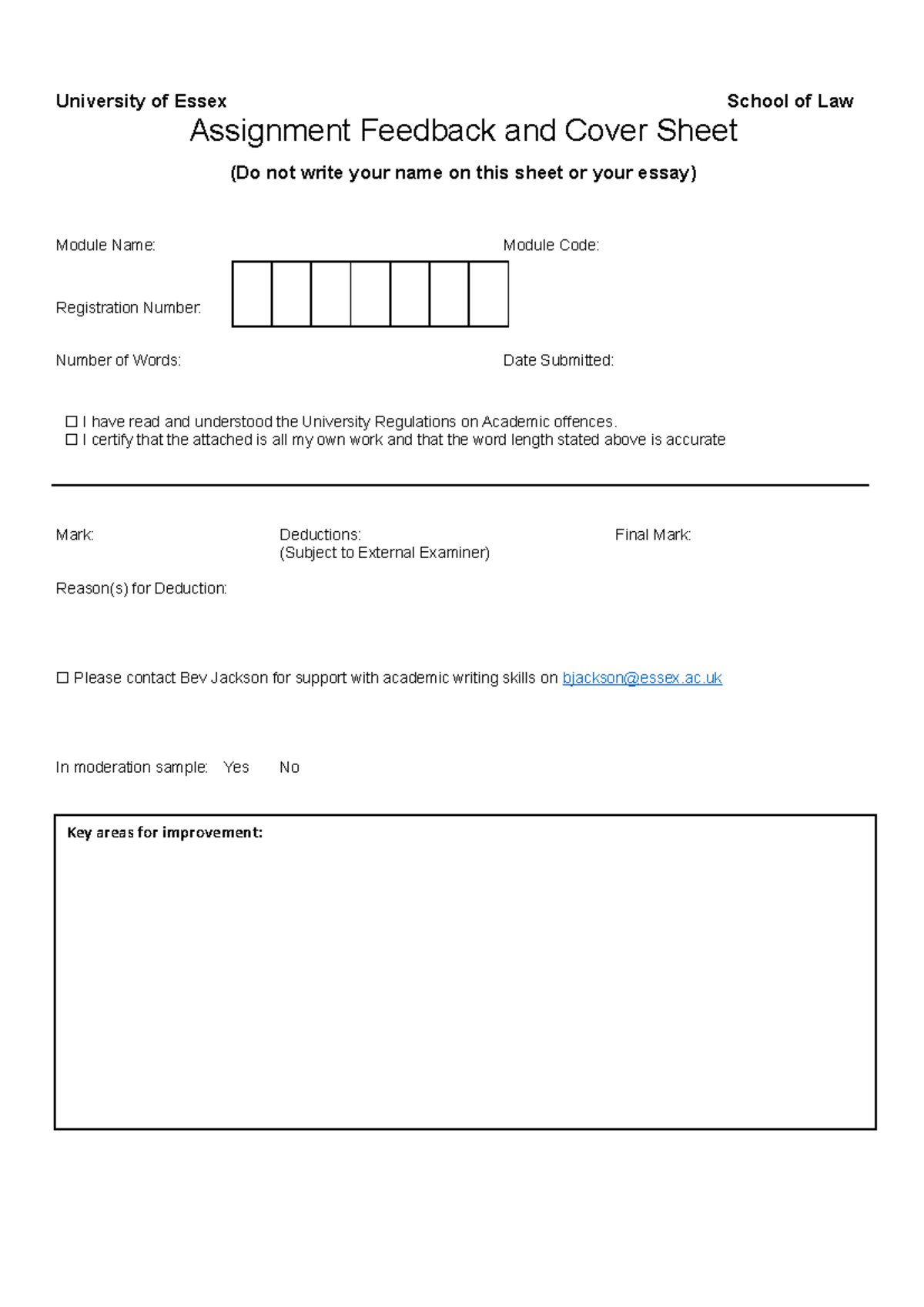 Cover Feedback LV4 - sdfgh - University of Essex School of Law ...