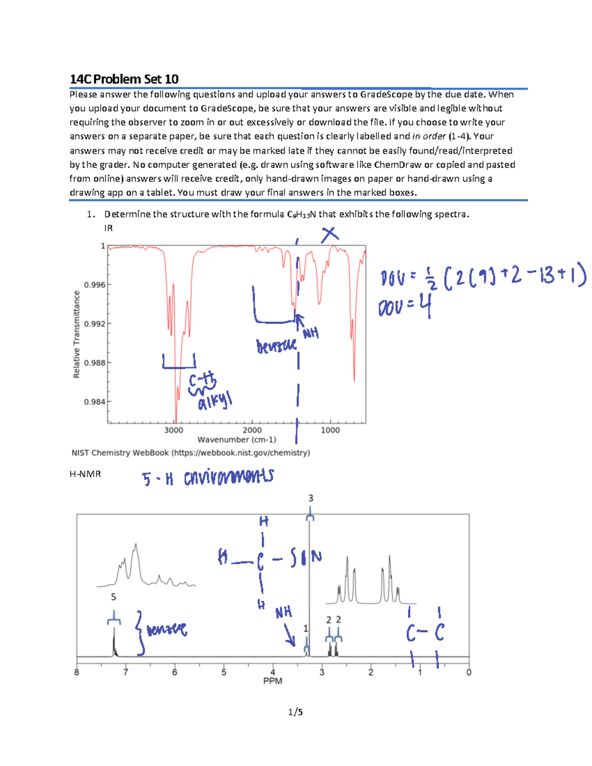 Problem+Set+10 2 - w/ anderson - 14C Problem Set 10 Please answer the following questions and ...