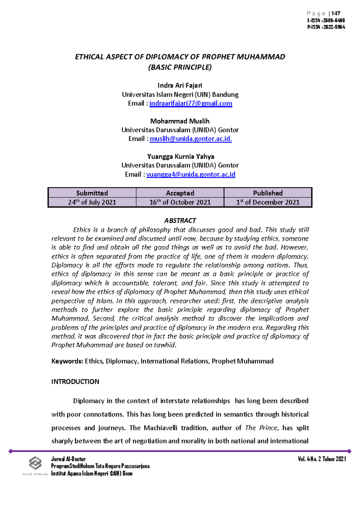 1820 5343 1 PB - plz watch vedios too - E-ISSN : 2686- 6498 P-ISSN ...