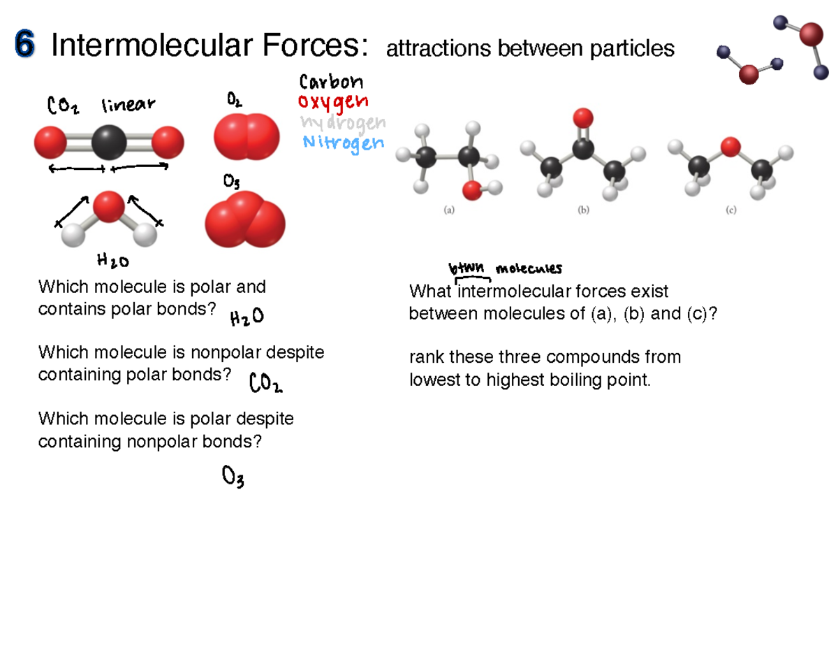 Chapter 6 notes - Dr. Friedman, Chem 2, intermolecular forces ...