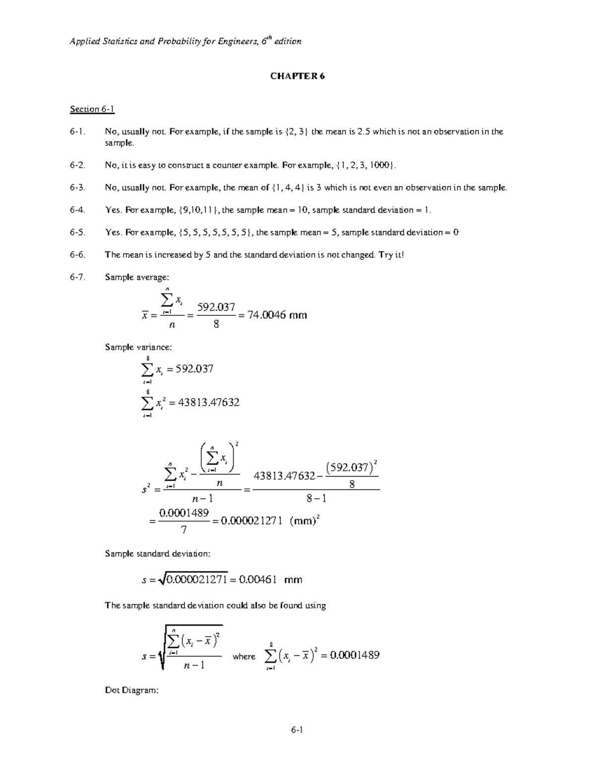 6 1 To 6 6 Exercises Solutions Applied Statistics And Probability For 6-1-to-6-6-exercises-solutions-applied-statistics-and-probability-for