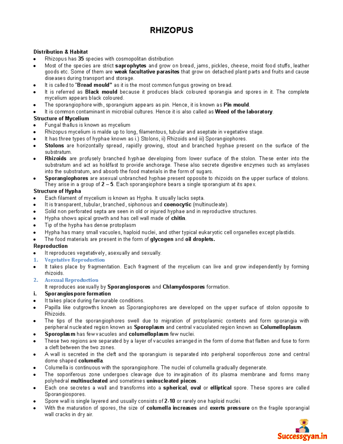 Rhizopus - RHIZOPUS Distribution & Habitat Rhizopus has 35 species with ...