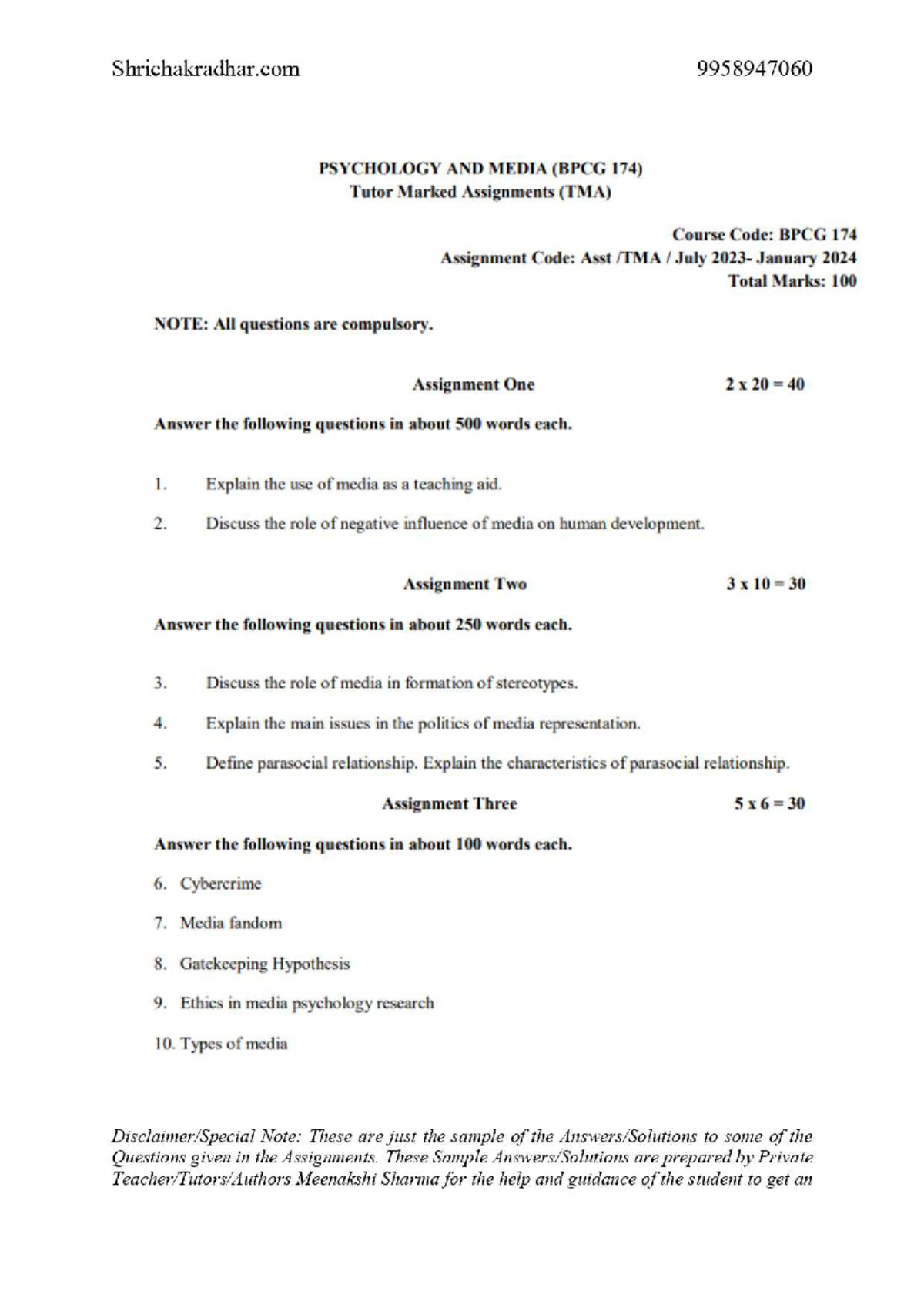 BPCG174-EM-2203-24-CP page-0001-wmcnkx - Shrichakradhar 9958947060 PSYCHOLOGY AND MEDIA (BPCG ...