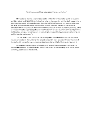 Ani Lesson plan - School St. Peter’s College Grade Level 1 Teacher ...