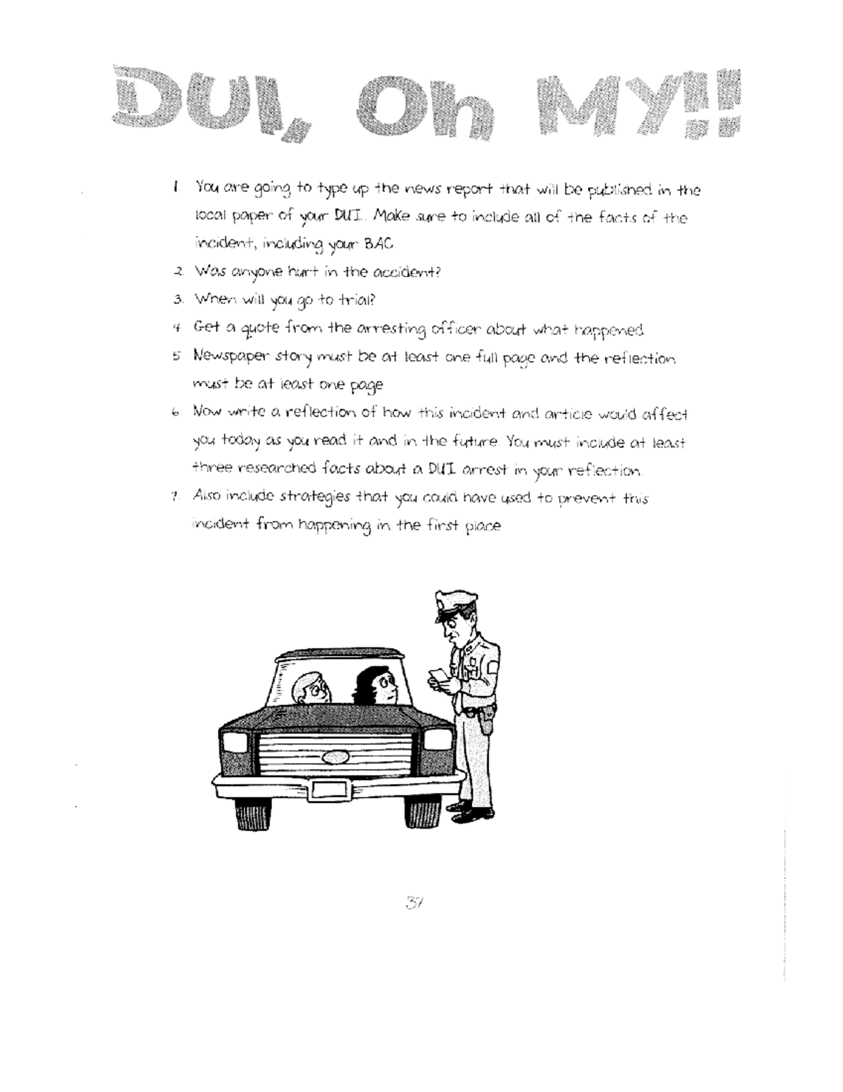 DUI, Oh My - you need this - Studocu