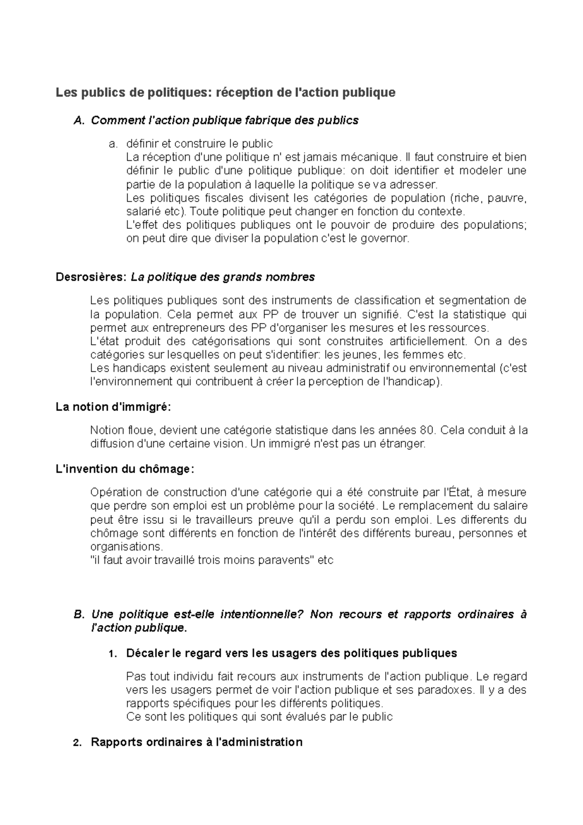 Séance 25-10-2023 - Notes - Les publics de politiques: réception de l ...