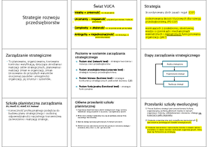 Strategia rozwoju przedsiębiorstw wyklad - Strategia rozwoju ...