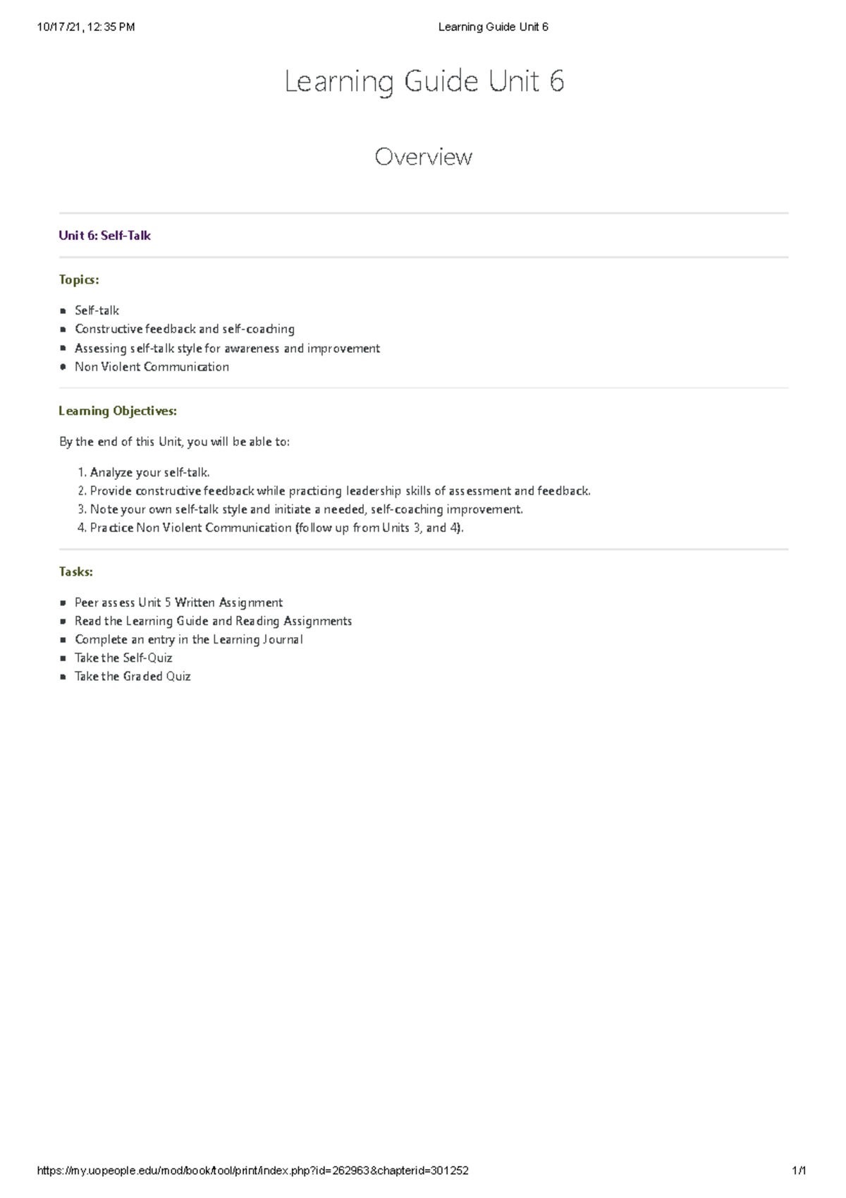 Learning Guide Unit 6 Emotional Intelligence term 1 - 10/17/21, 12:35 ...