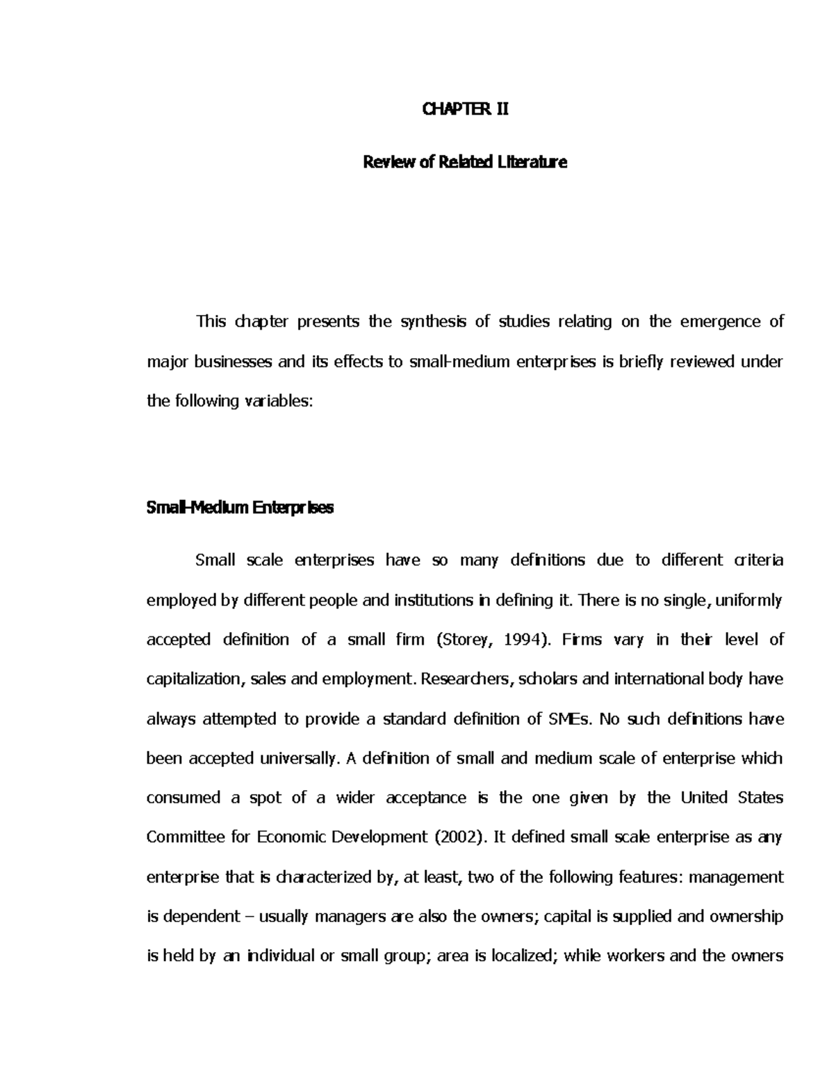 Chapter II Review of Related Literature - CHAPTER II Review of Related ...