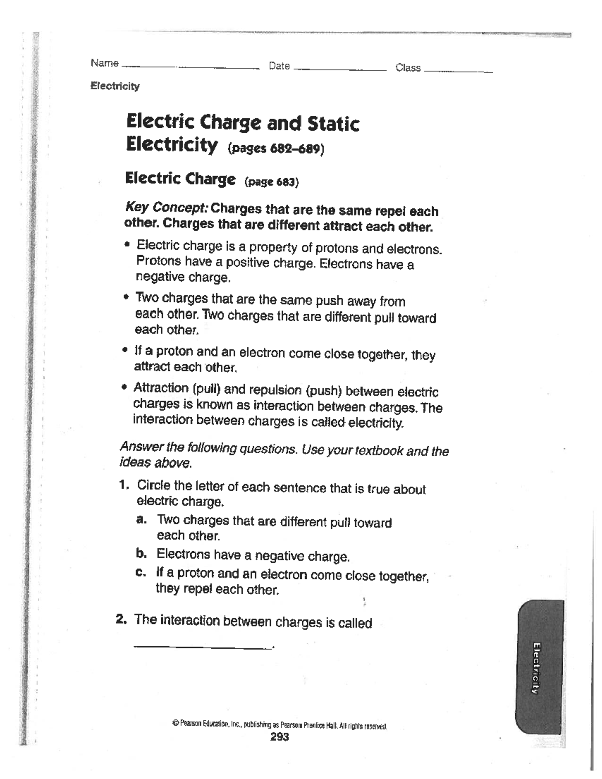 Electricity RP - bill nye rd - Studocu