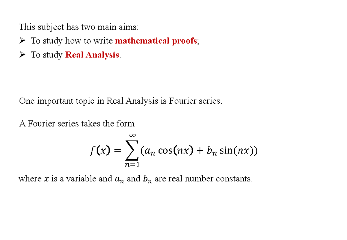 01 Logic and Proofs S1 2024 - This subject has two main aims: Ø To ...